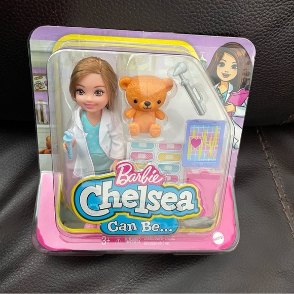 Barbie | Toys | Barbie Chelsea Doctor Set With Doll And Orange Bear ...